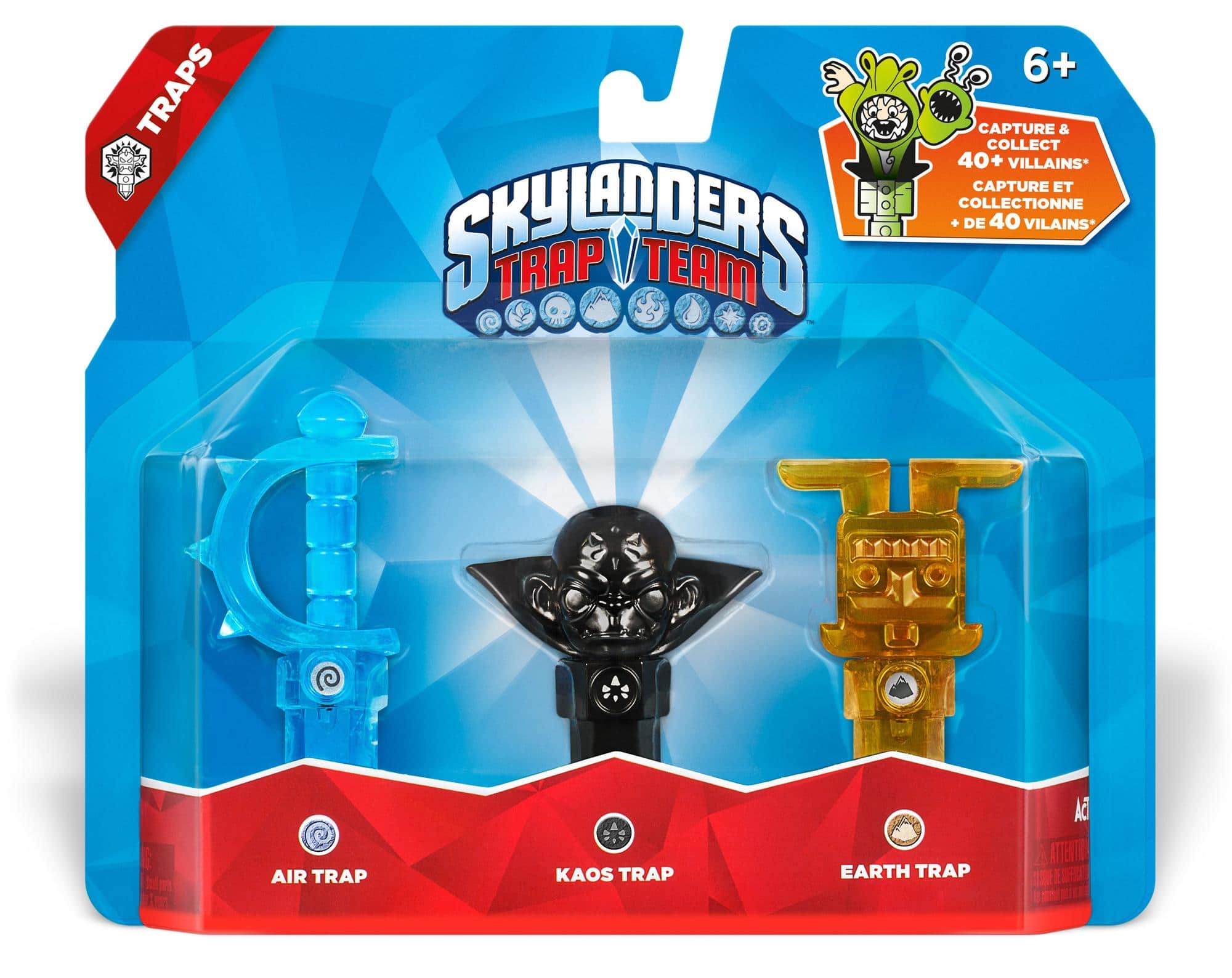 Pack de 3 pièges Skylanders Trap Team – Air, Kaos, Terre – Guide du ...